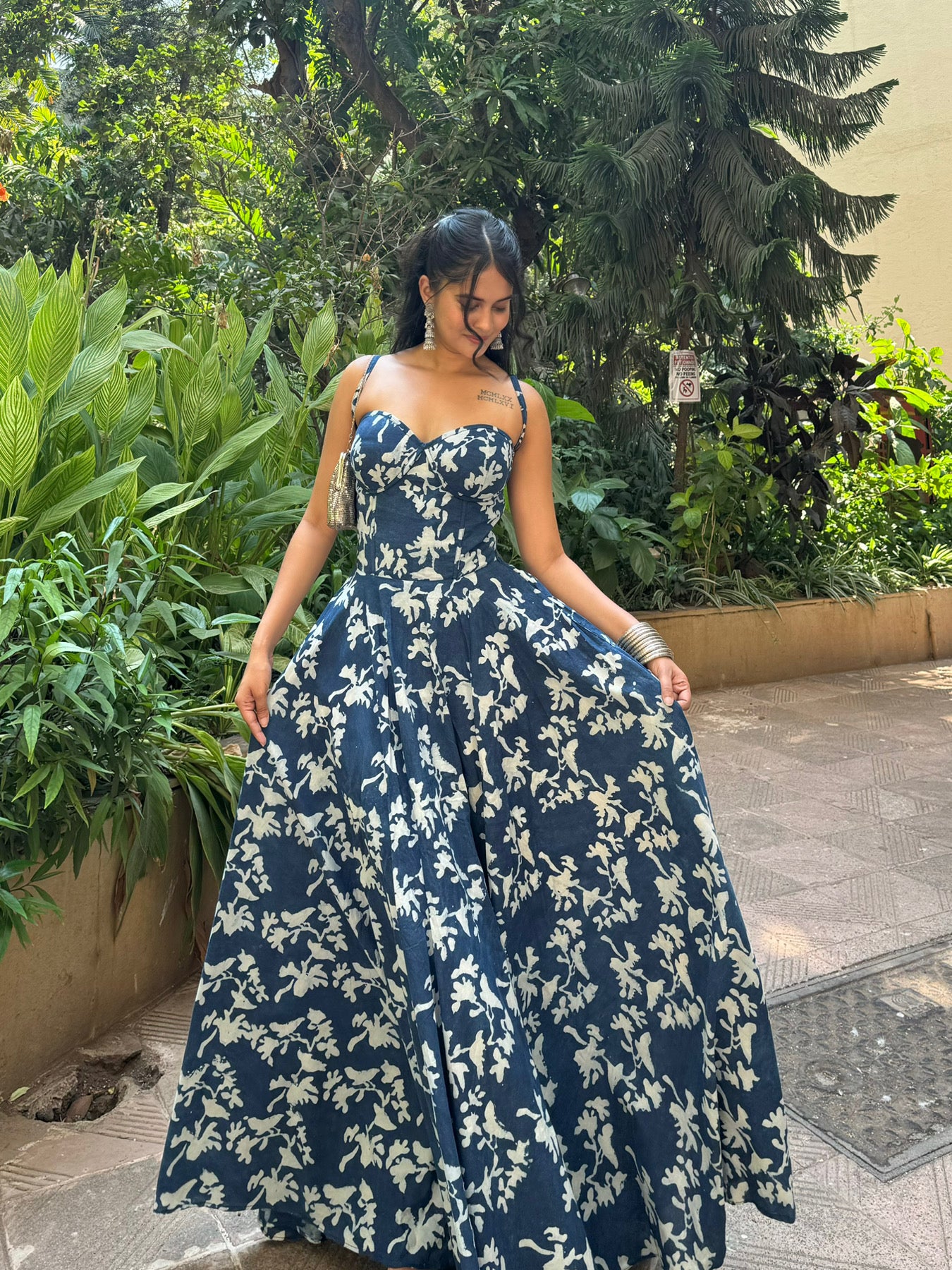 Indigo Corset Dress | Elegant and Stylish – Cstoreclothin