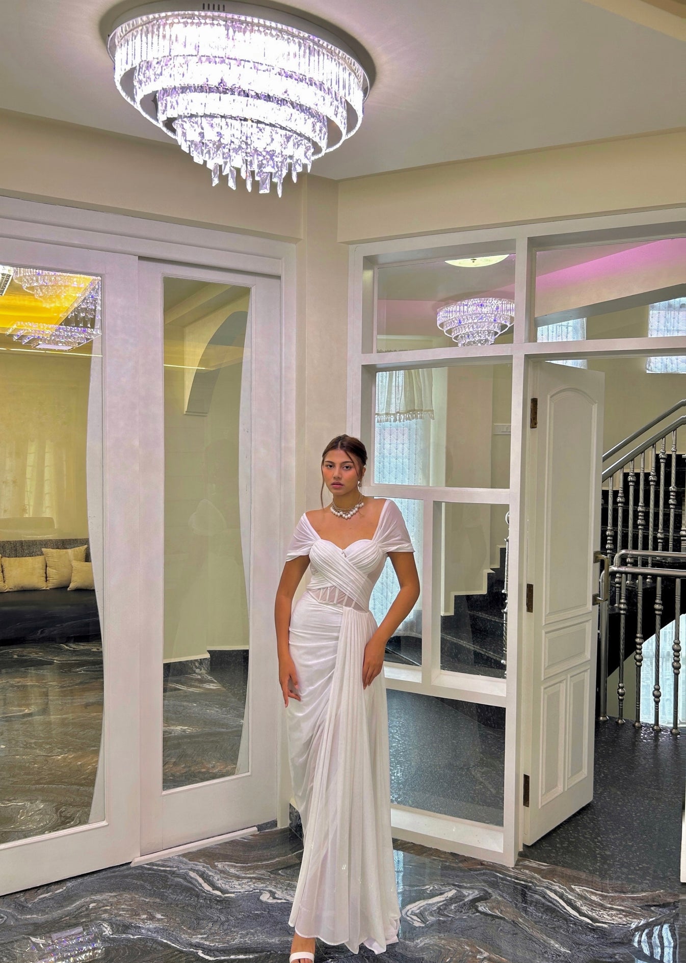 Corset drape mesh dress – Cstoreclothin